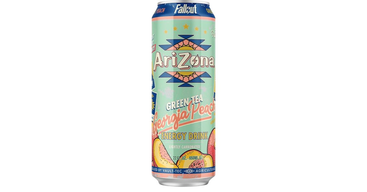 Arizona Energy carbonated energy drink with peach flavor 650 ml - Candy ...