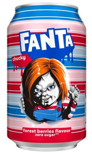 Fanta Chucky's Punch carbonated drink with forest fruit flavor without ...